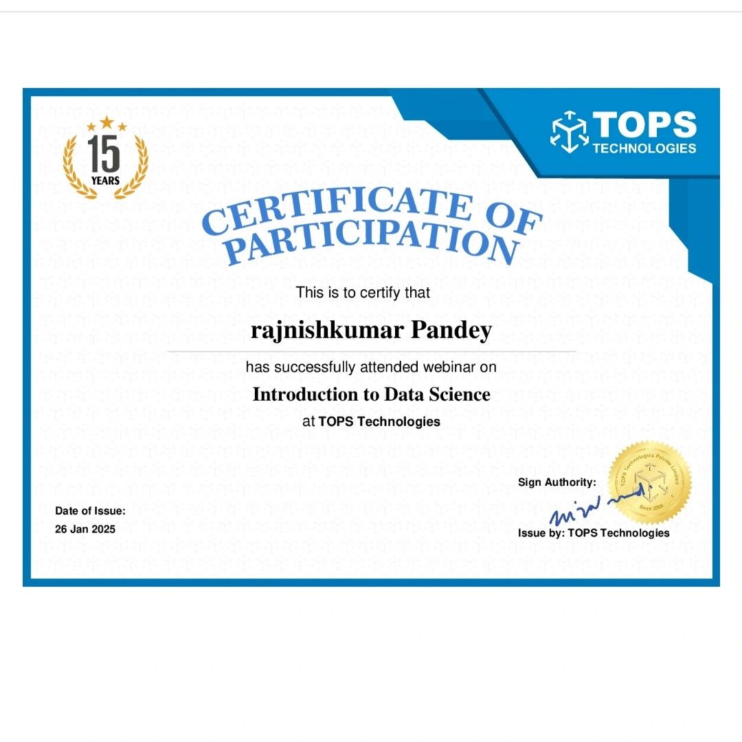 RAJNISH KUMAR PANDEY on LinkedIn: Recently participated in the webinar ... RAJNISH KUMAR PANDEY on LinkedIn: Recently participated in the webinar ...