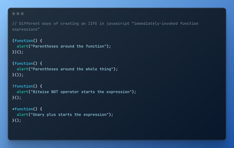How to write in JavaScript with IIFE | karan nakra posted on the topic ... How to write in JavaScript with IIFE | karan nakra posted on the topic ...