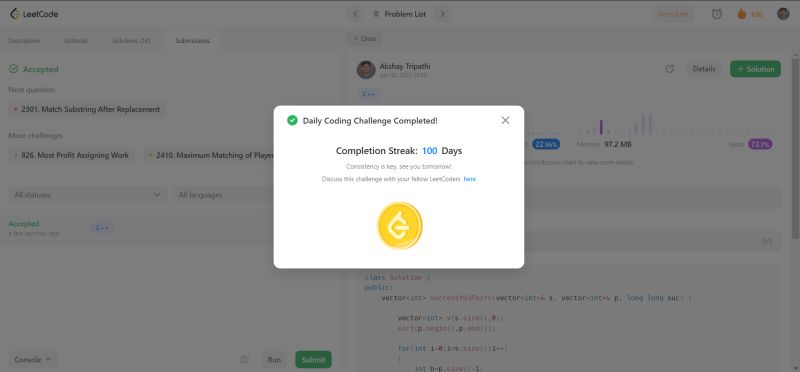 Akshay Tripathi on LinkedIn: #connections #leetcode #dsa #consistency # ... Akshay Tripathi on LinkedIn: #connections #leetcode #dsa #consistency # ...