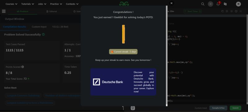 Resolved GeeksforGeeks string problem | Hitanx Patel posted on the ... Resolved GeeksforGeeks string problem | Hitanx Patel posted on the ...