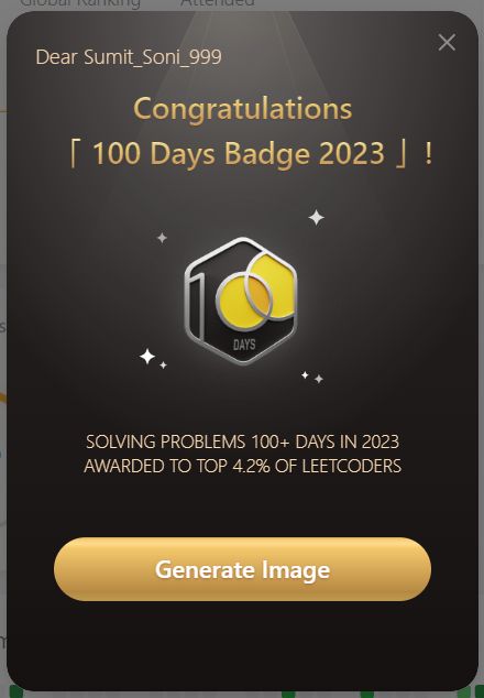 Achieved LeetCode 100 Days and 50 Days Badges | Sumit Raghukant Soni ... Achieved LeetCode 100 Days and 50 Days Badges | Sumit Raghukant Soni ...