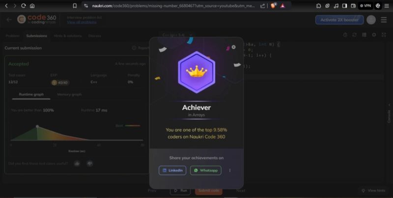 SATHWIK BASHETTY on LinkedIn: #coding #dsa #cpp #naukri #codingninjas # ... SATHWIK BASHETTY on LinkedIn: #coding #dsa #cpp #naukri #codingninjas # ...