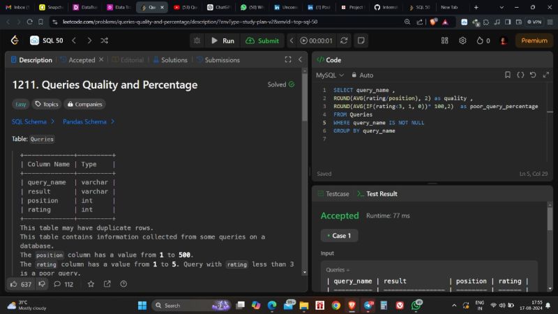 Gunaji Panchal on LinkedIn: #leetcode #sql #dataanalysis # ... Gunaji Panchal on LinkedIn: #leetcode #sql #dataanalysis # ...