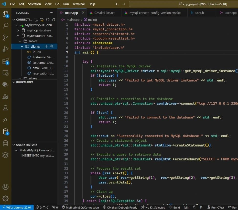 Mohamed Mostafa on LinkedIn: #cplusplus #mysql #vscode #sqltools #cmake ... Mohamed Mostafa on LinkedIn: #cplusplus #mysql #vscode #sqltools #cmake ...