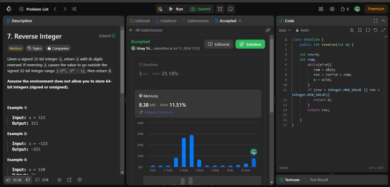 Day 11 of LeetCode Challenge: Solving a problem | Vinay Trivedi posted ... Day 11 of LeetCode Challenge: Solving a problem | Vinay Trivedi posted ...