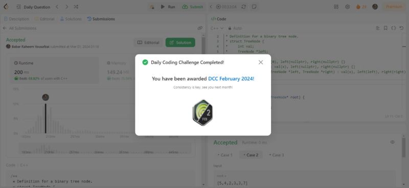 Babar Raheem Yousafxai on LinkedIn: #leetcode #dsa #learningjourney Babar Raheem Yousafxai on LinkedIn: #leetcode #dsa #learningjourney