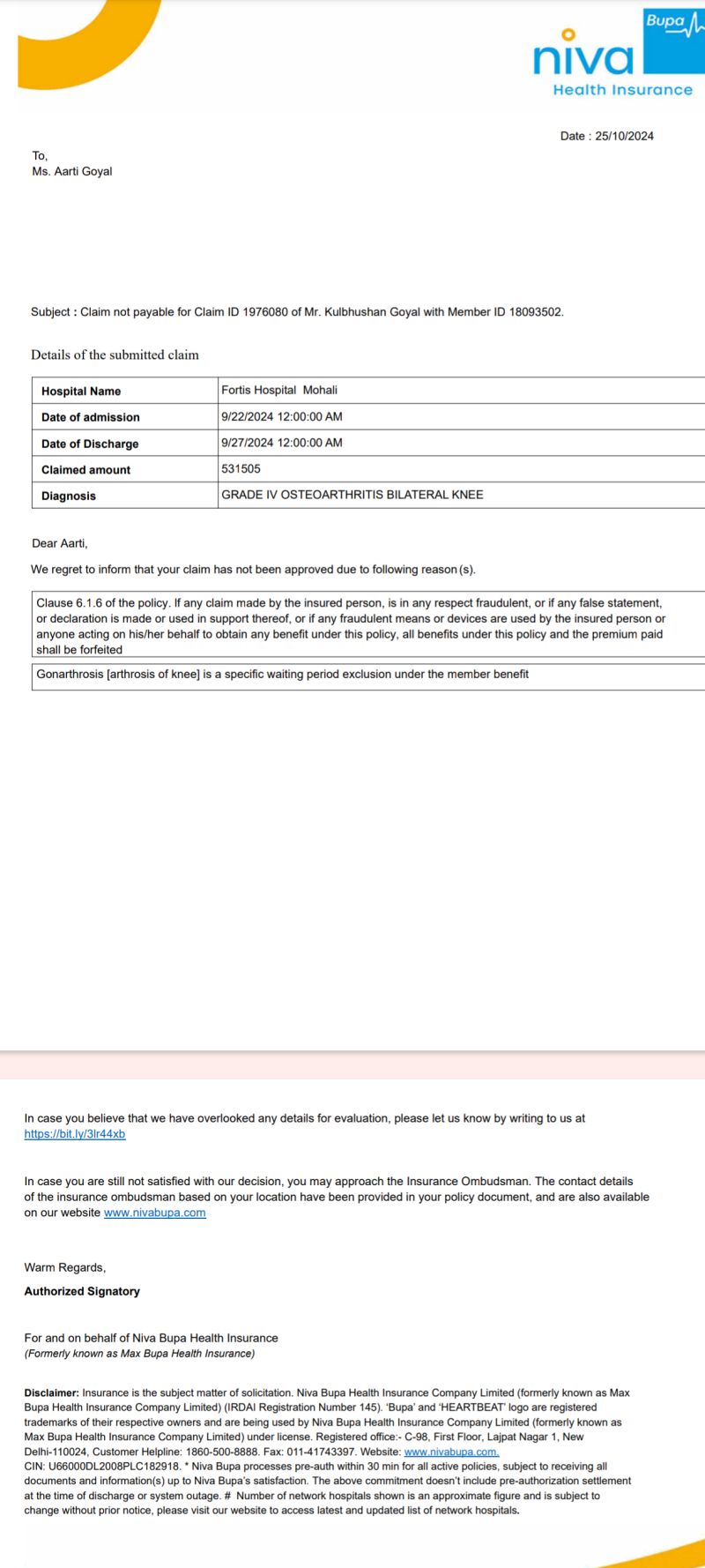 Parteek Goyal on LinkedIn: I ported my policy from star health to niva ... Parteek Goyal on LinkedIn: I ported my policy from star health to niva ...