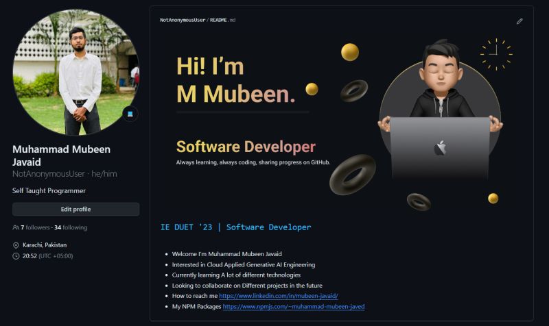 I updated my github profile and got honorable mentions. | Muhammad ... I updated my github profile and got honorable mentions. | Muhammad ...