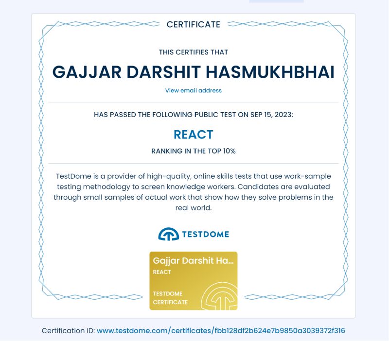 Darshit Gajjar on LinkedIn: #reactjs Darshit Gajjar on LinkedIn: #reactjs