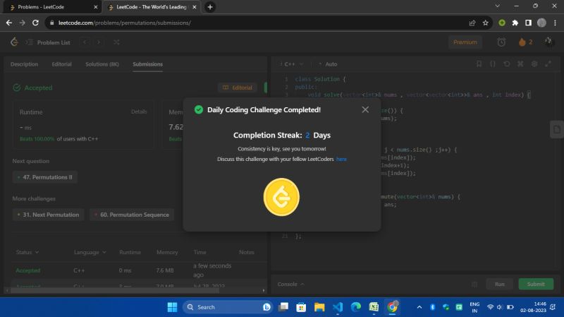 #100daysofcodechallenge #leetcode #gfg #gfg #dsa #dailychallenge ... #100daysofcodechallenge #leetcode #gfg #gfg #dsa #dailychallenge ...