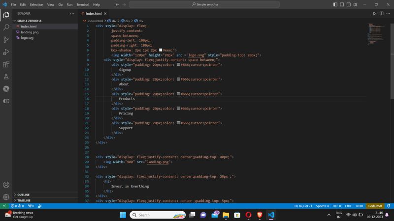 #html #css #webdev #zerodha #learningfast | Aryan Pingoliya #html #css #webdev #zerodha #learningfast | Aryan Pingoliya