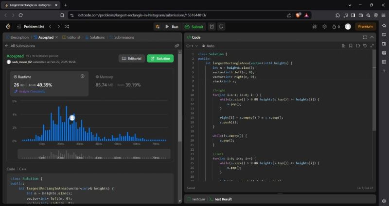 #dsa #leetcode #largestrectangleinhistogram #stacks # ... #dsa #leetcode #largestrectangleinhistogram #stacks # ...