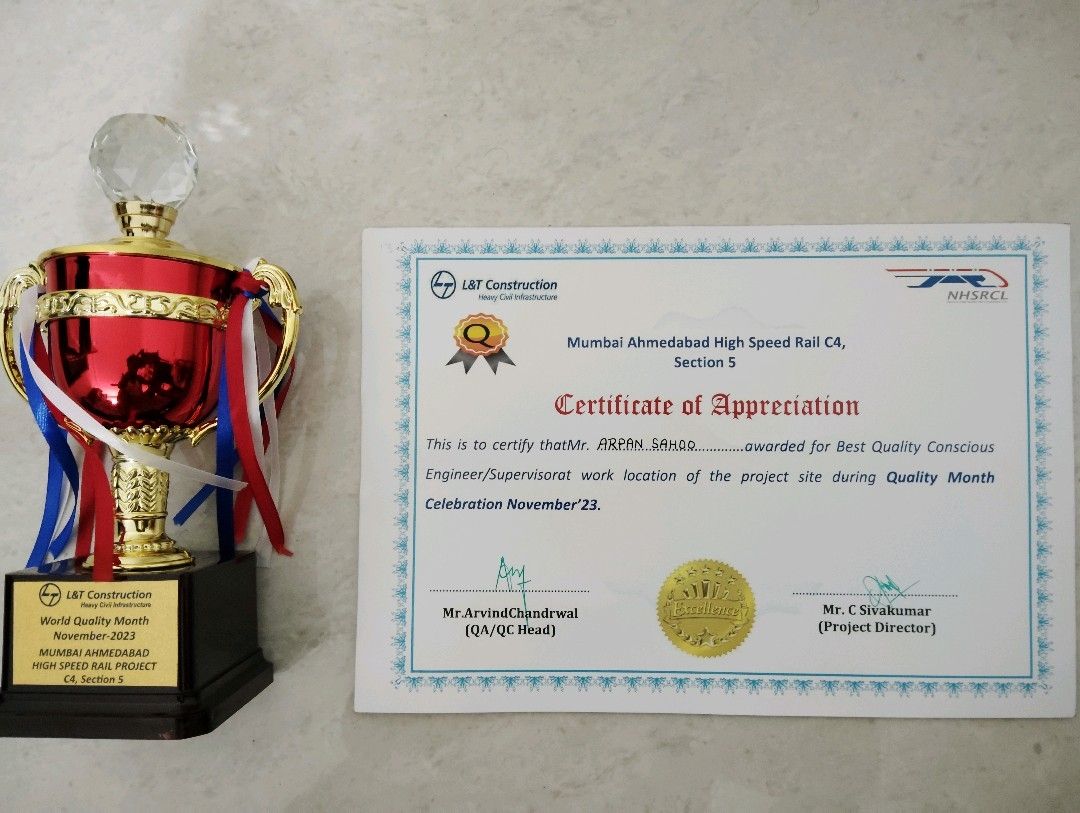 Best quality conscious Engineer Award achieved I thanks all my ... Best quality conscious Engineer Award achieved I thanks all my ...