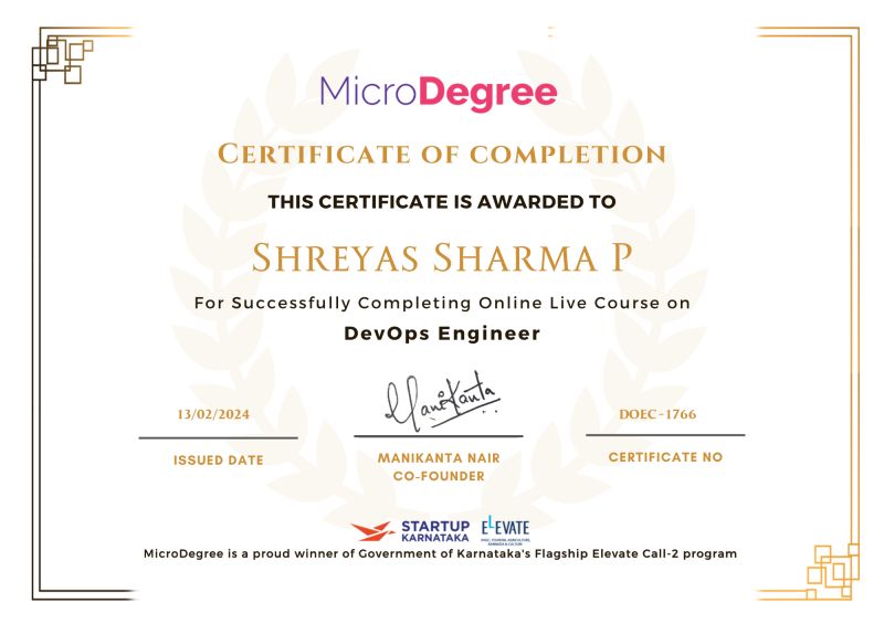 Shreyas Sharma p on LinkedIn: #devopsengineer #microdegree #devops # ... Shreyas Sharma p on LinkedIn: #devopsengineer #microdegree #devops # ...