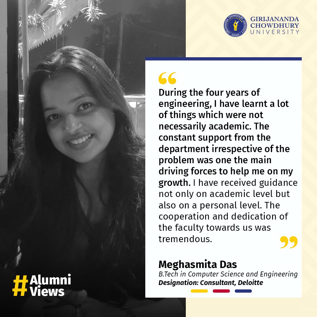 Girijananda Chowdhury University on LinkedIn: #alumniviews #alumni # ... Girijananda Chowdhury University on LinkedIn: #alumniviews #alumni # ...