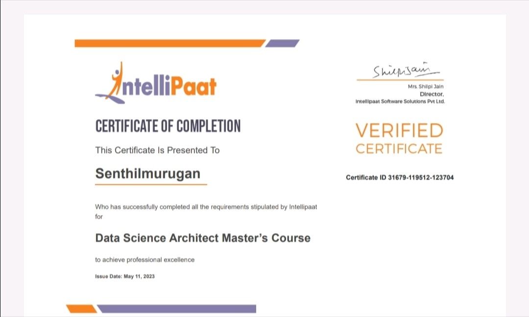 SenthilMurugan Velu on LinkedIn: I am happy to share that I have ... SenthilMurugan Velu on LinkedIn: I am happy to share that I have ...