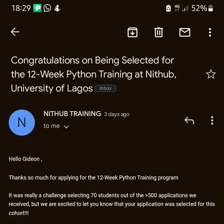 Aremu Gideon on LinkedIn: #week1_python #nithub #python Aremu Gideon on LinkedIn: #week1_python #nithub #python