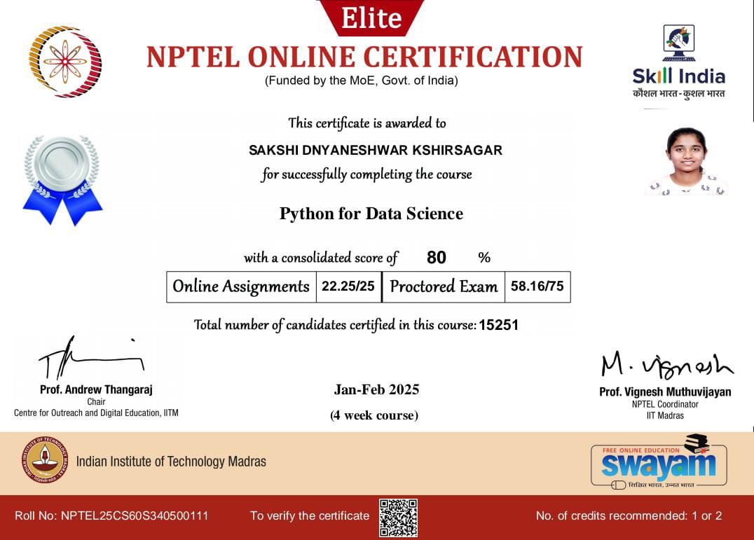 #python #datascience #nptel #silvercertification #learningneverstops ... #python #datascience #nptel #silvercertification #learningneverstops ...