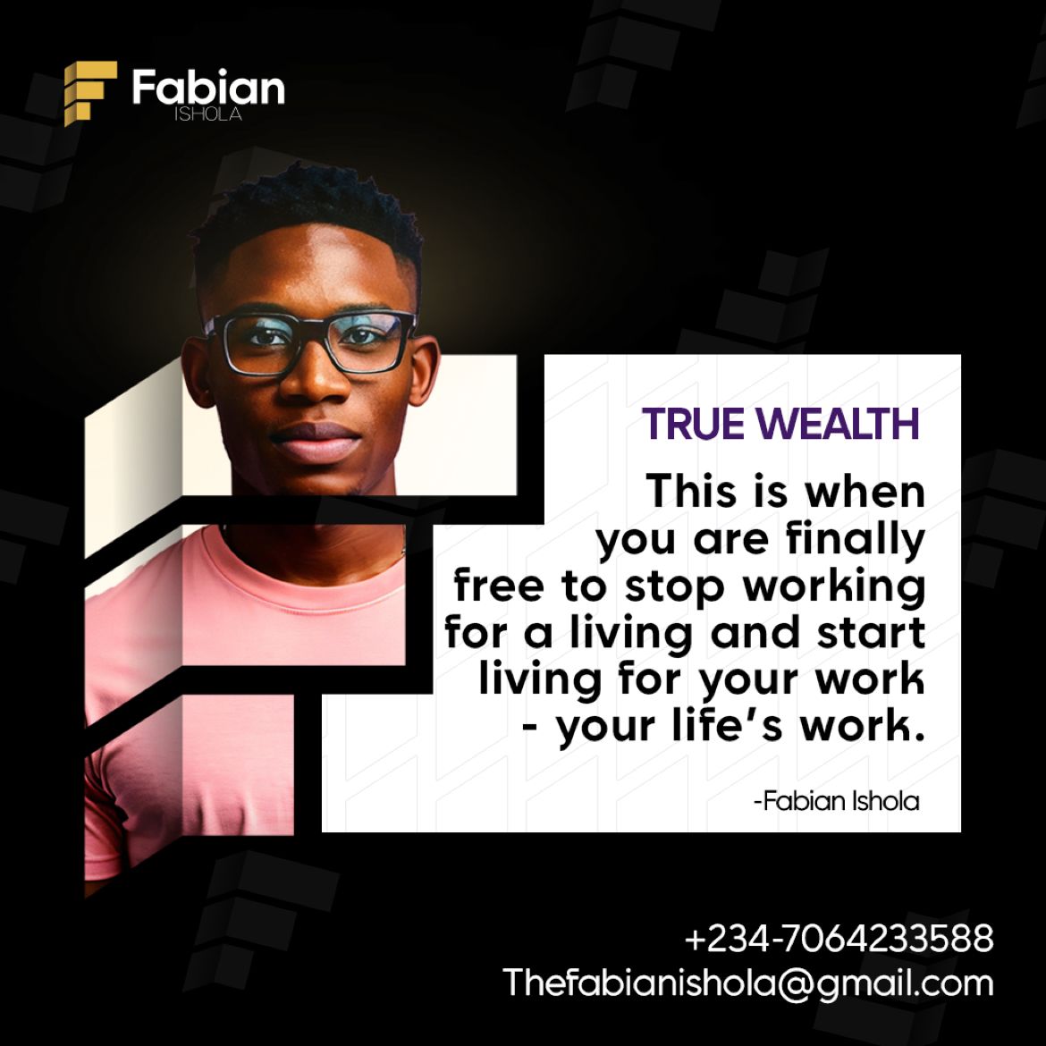 Fabian Ishola on LinkedIn: True wealth is what the compounding power of ... Fabian Ishola on LinkedIn: True wealth is what the compounding power of ...