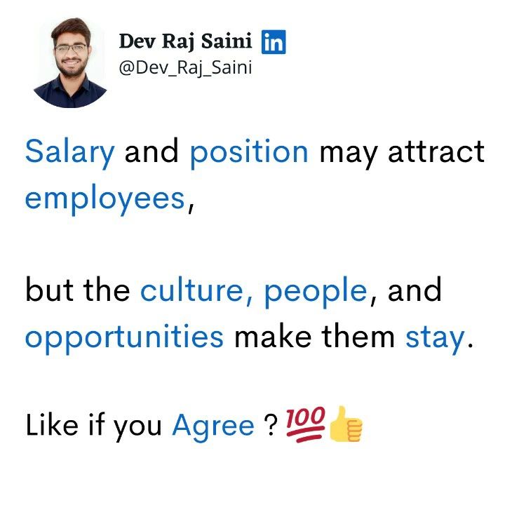 Dev Raj Saini on LinkedIn: #employee #salary #job #workplace #culture # ... Dev Raj Saini on LinkedIn: #employee #salary #job #workplace #culture # ...