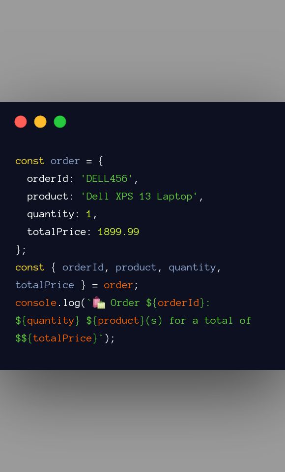 Ameer Ali on LinkedIn: Array/ Object destructuring in modern JavaScript ... Ameer Ali on LinkedIn: Array/ Object destructuring in modern JavaScript ...