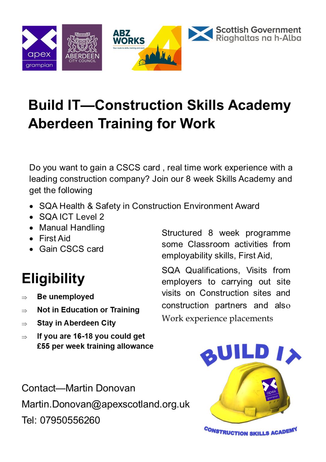 ABZ Works on LinkedIn: Apex are running a construction skills academy ... ABZ Works on LinkedIn: Apex are running a construction skills academy ...