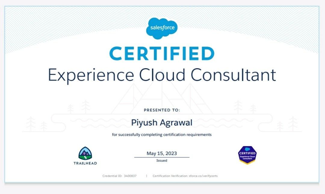 #salesforce #consultant | Piyush Agrawal #salesforce #consultant | Piyush Agrawal