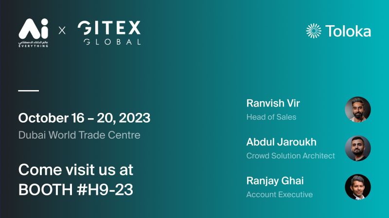 Toloka on LinkedIn: Gitex Global (AI-Everything) Toloka on LinkedIn: Gitex Global (AI-Everything)