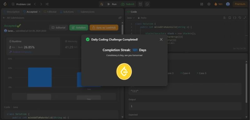 Saravanan G on LinkedIn: #leetcode #codejourney #dailycoding # ... Saravanan G on LinkedIn: #leetcode #codejourney #dailycoding # ...