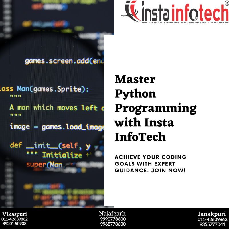 Insta InfoTech® on LinkedIn: #pythontraining #python #institute # ... Insta InfoTech® on LinkedIn: #pythontraining #python #institute # ...