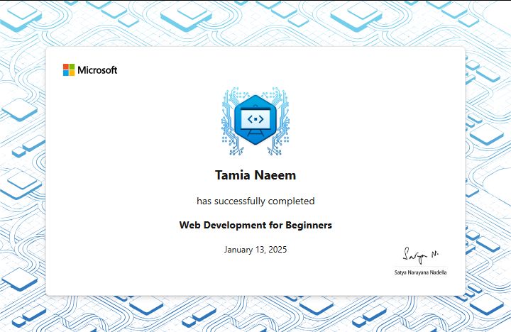 Tamia Naeem on LinkedIn: #webdevelopment #microsoftlearn #mlsa # ... Tamia Naeem on LinkedIn: #webdevelopment #microsoftlearn #mlsa # ...