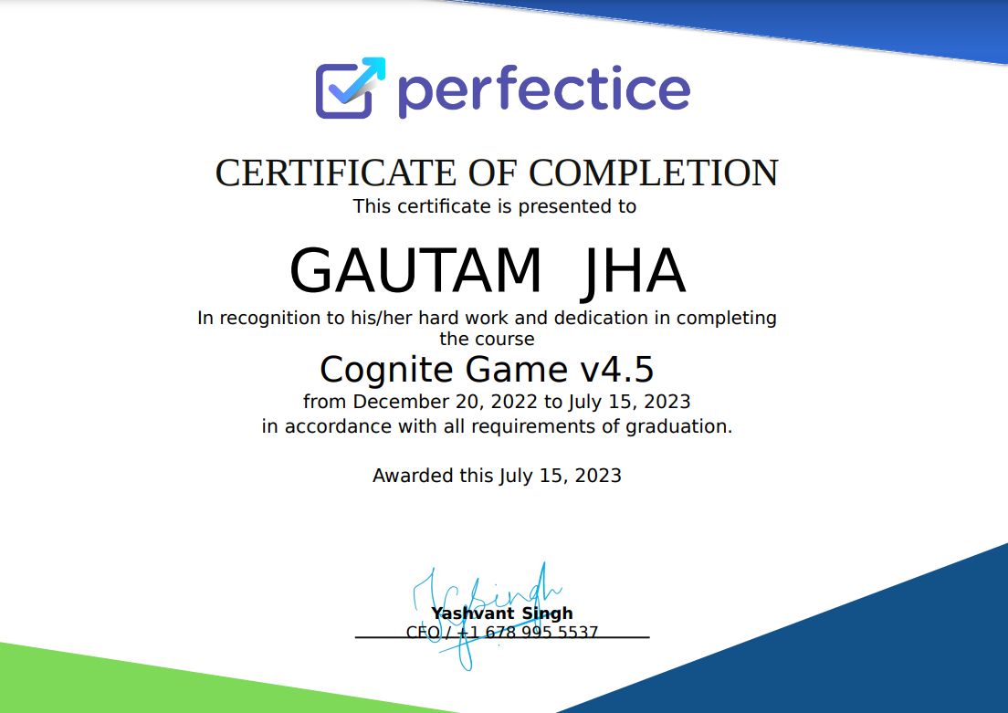 Gautam Jha on LinkedIn: #cognitivegame #certificateofcompletion # ... Gautam Jha on LinkedIn: #cognitivegame #certificateofcompletion # ...
