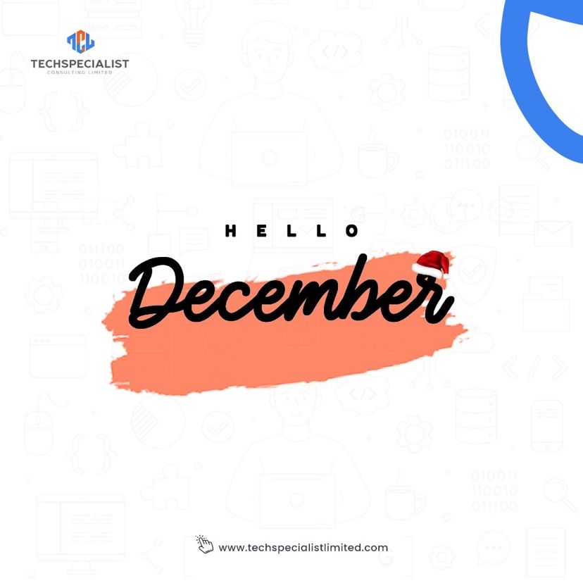 Techspecialist Consulting Limited on LinkedIn: #december #newmonth # ... Techspecialist Consulting Limited on LinkedIn: #december #newmonth # ...