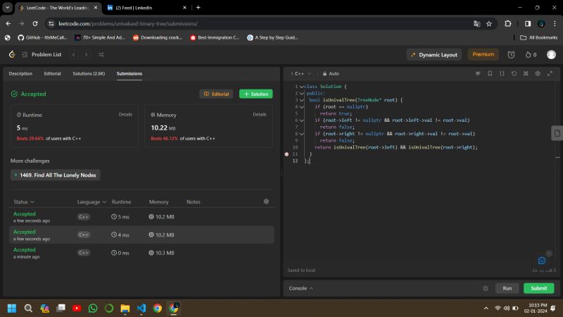 Day 77/100 of edSlash DSA Challenge on LeetCode | Farhan Khan posted on ... Day 77/100 of edSlash DSA Challenge on LeetCode | Farhan Khan posted on ...