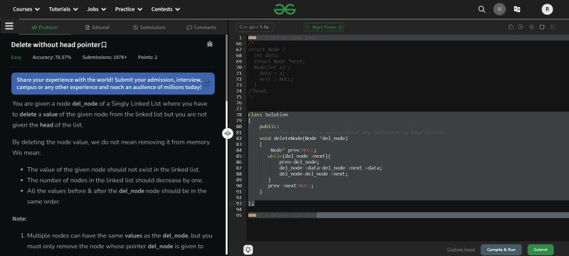 #100daysofcodechallenge #day1 #100daysofcode #coding #linkedlists ... #100daysofcodechallenge #day1 #100daysofcode #coding #linkedlists ...