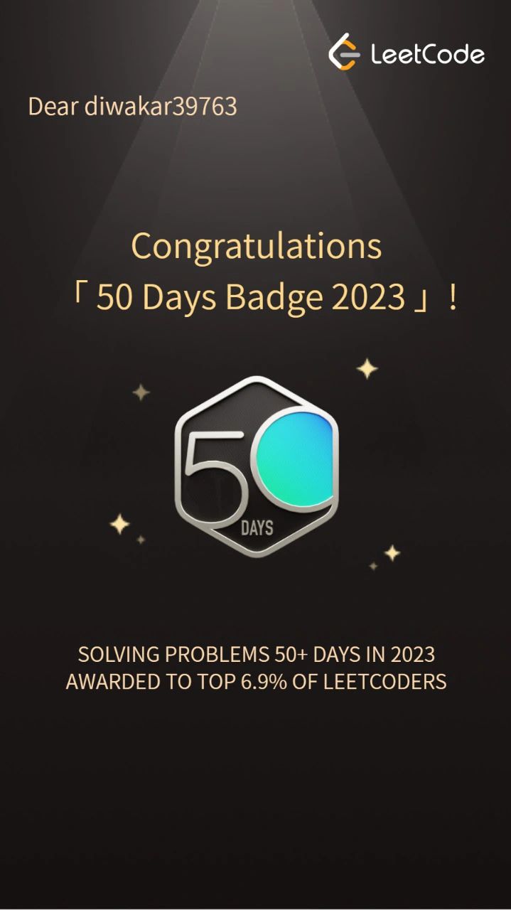 Diwakar Kumar on LinkedIn: #leetcode #codingchallenge #problemsolving # ... Diwakar Kumar on LinkedIn: #leetcode #codingchallenge #problemsolving # ...