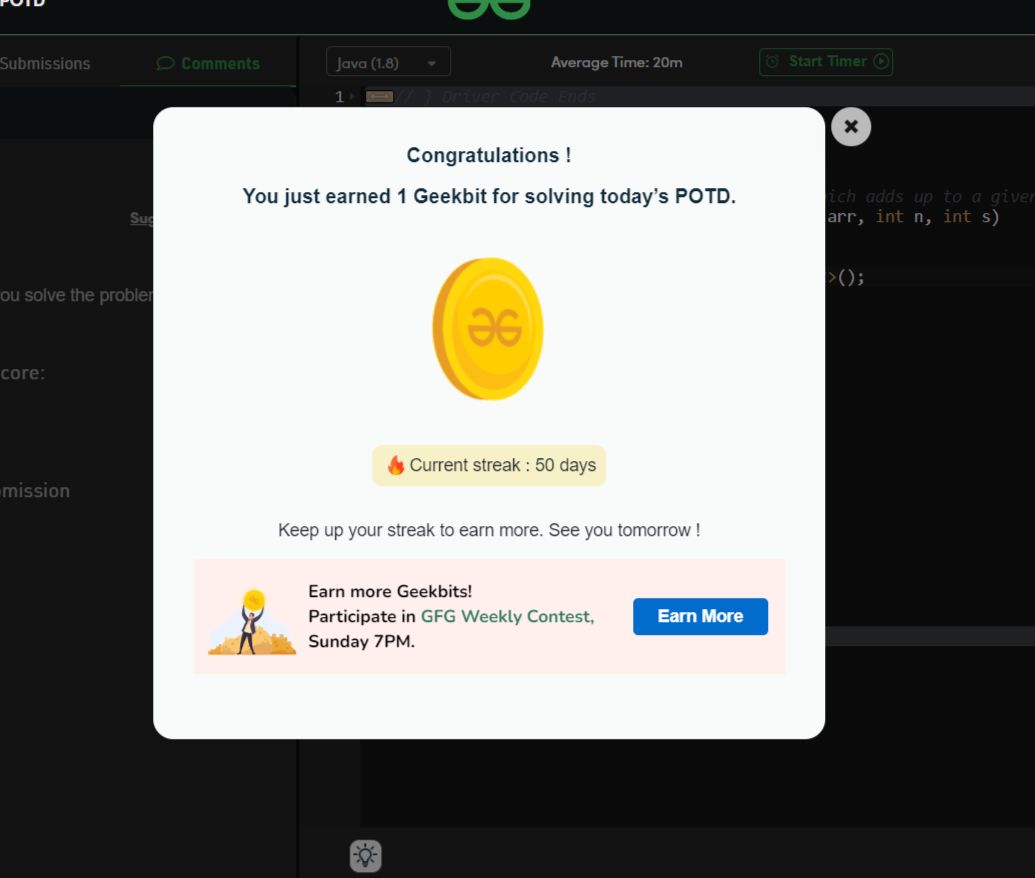 Dheeraj Thakre on LinkedIn: #problemsolving #codingjourney #geeksforgeeks Dheeraj Thakre on LinkedIn: #problemsolving #codingjourney #geeksforgeeks