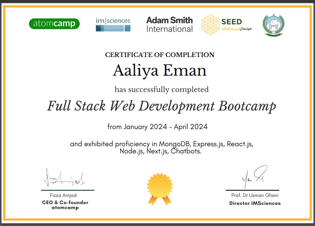Aaliya Eman on LinkedIn: #fullstackdevelopment #webdevelopment #mongodb ... Aaliya Eman on LinkedIn: #fullstackdevelopment #webdevelopment #mongodb ...