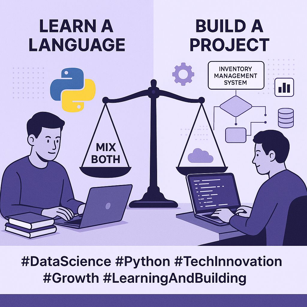 Should you learn a programming language first or build projects ... Should you learn a programming language first or build projects ...
