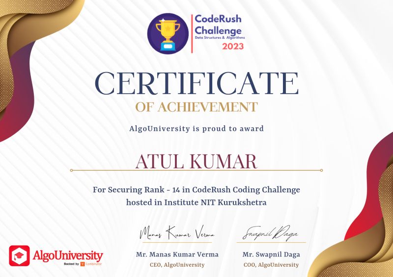 Atul Kumar on LinkedIn: Hello connections, Recently, I participated in ... Atul Kumar on LinkedIn: Hello connections, Recently, I participated in ...