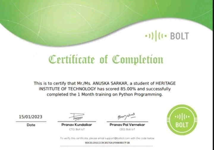 Anuska Sarkar on LinkedIn: #training #pythonprogramming Anuska Sarkar on LinkedIn: #training #pythonprogramming