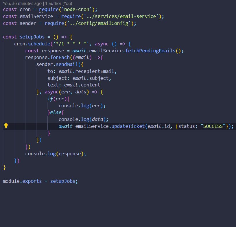 How I used NODE-CRON for sending emails | Kunwar Sarthak Singh posted ... How I used NODE-CRON for sending emails | Kunwar Sarthak Singh posted ...