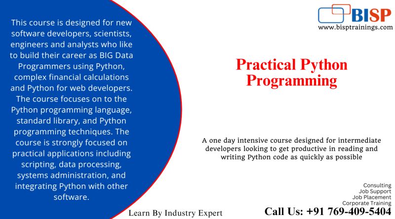 Practical Python Programming | BISP Trainings Practical Python Programming | BISP Trainings