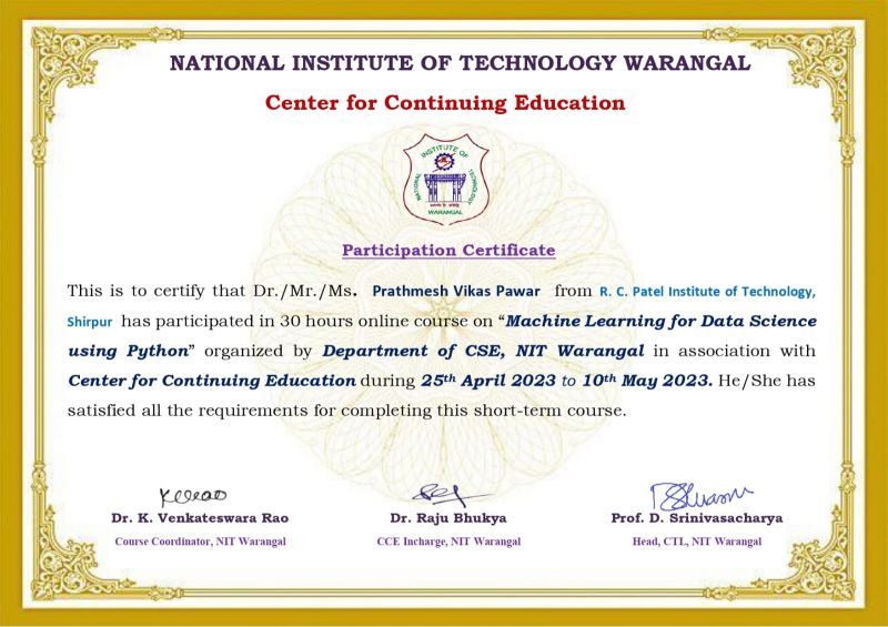 Prathmesh Pawar on LinkedIn: #machinelearning #datascience #python #nit Prathmesh Pawar on LinkedIn: #machinelearning #datascience #python #nit
