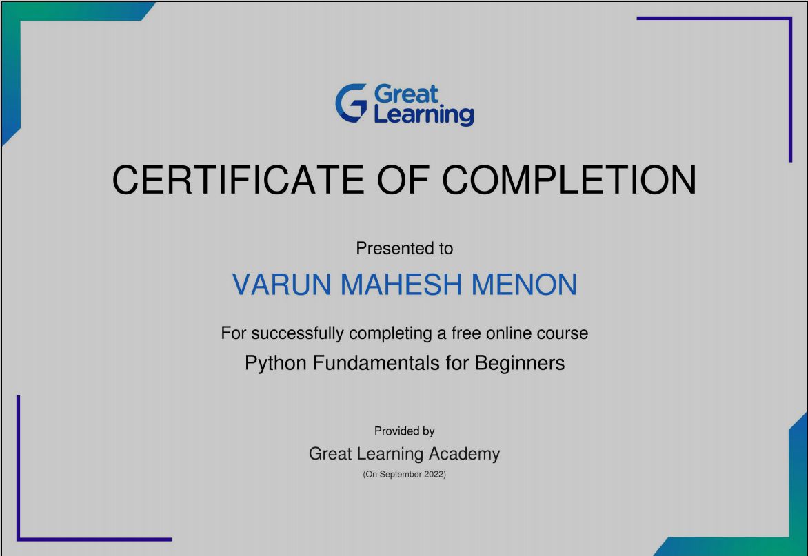 Varun Menon on LinkedIn: #python #programming #codingbeginner # ... Varun Menon on LinkedIn: #python #programming #codingbeginner # ...