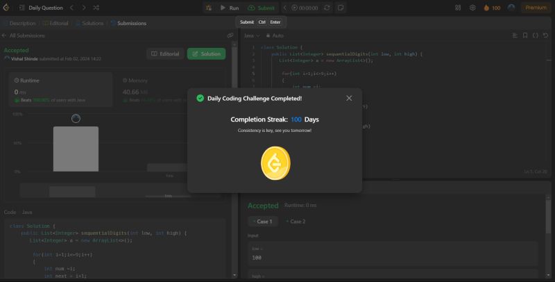 Vishal Shinde on LinkedIn: #100_days_potd #coding #achievement # ... Vishal Shinde on LinkedIn: #100_days_potd #coding #achievement # ...