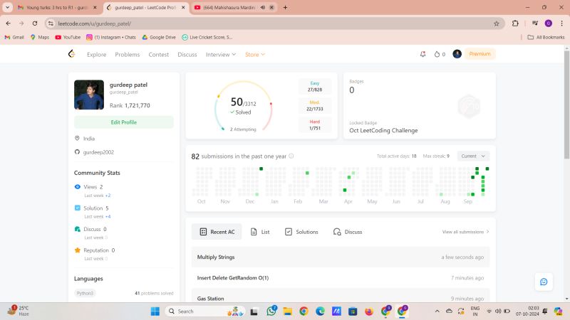 Gurdeep Patel on LinkedIn: #leetcode #codingjourney #problemsolving # ... Gurdeep Patel on LinkedIn: #leetcode #codingjourney #problemsolving # ...