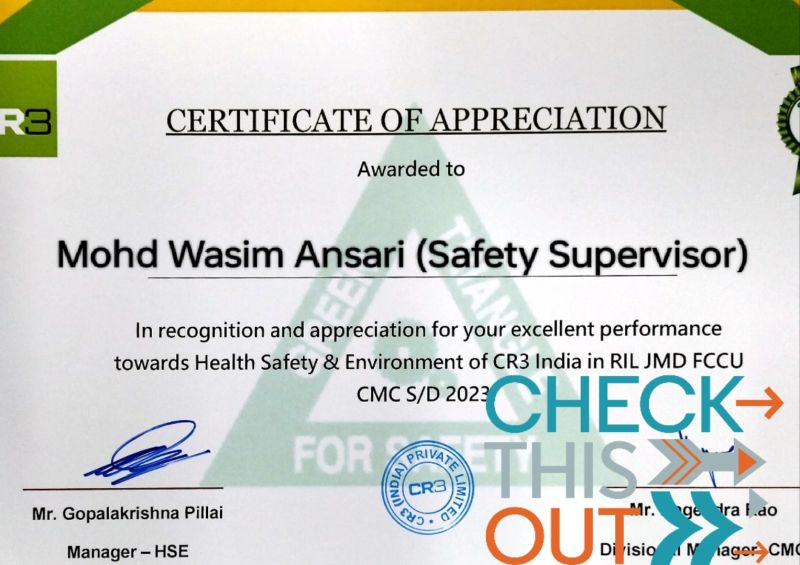 Mohd Wasim Ansari on LinkedIn: CERTIFICATE OF APPRECIATION Mohd Wasim Ansari on LinkedIn: CERTIFICATE OF APPRECIATION