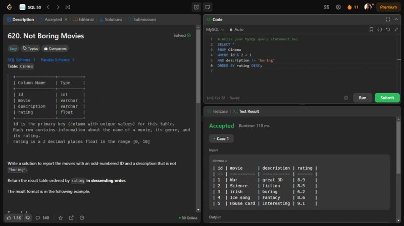 Upasana Sharma on LinkedIn: #sql #coding #leetcode Upasana Sharma on LinkedIn: #sql #coding #leetcode