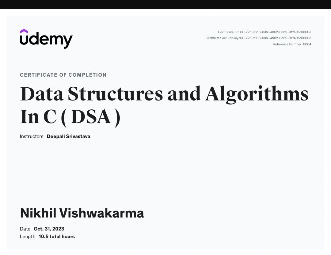 Nikhil Vishwakarma on LinkedIn: #datastructures #problemsolving # ... Nikhil Vishwakarma on LinkedIn: #datastructures #problemsolving # ...